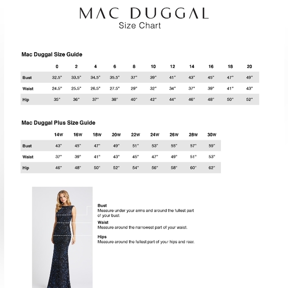 Mac Duggal | Dresses | Nwt Mac Duggal Beaded Waist Empire Navy Size 12 ...